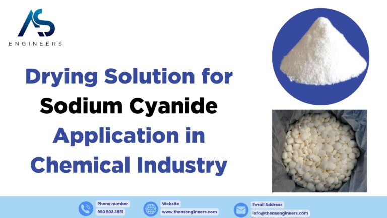 Paddle Dryer for Sodium Cyanide Drying | AS Engineers