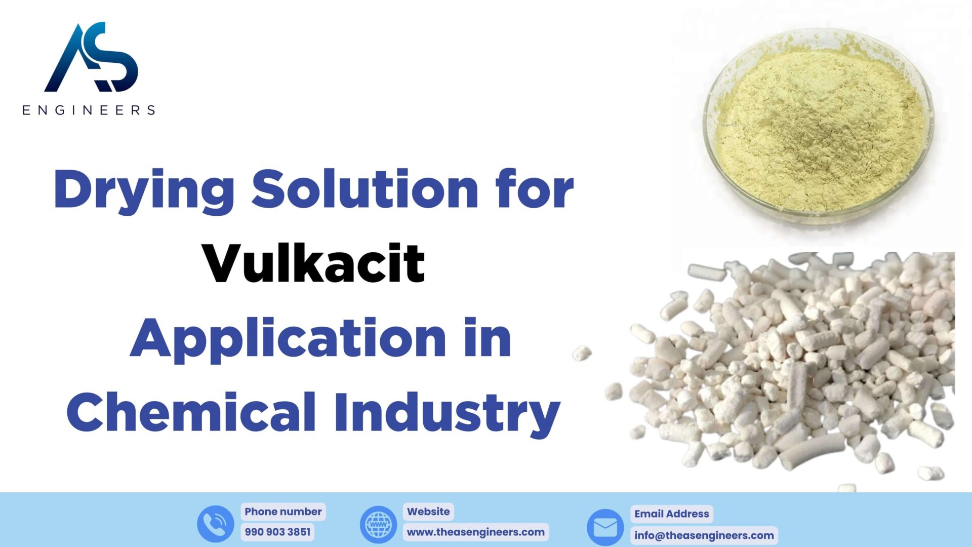 Drying Solution for Vulkacit Application in Chemical Industry