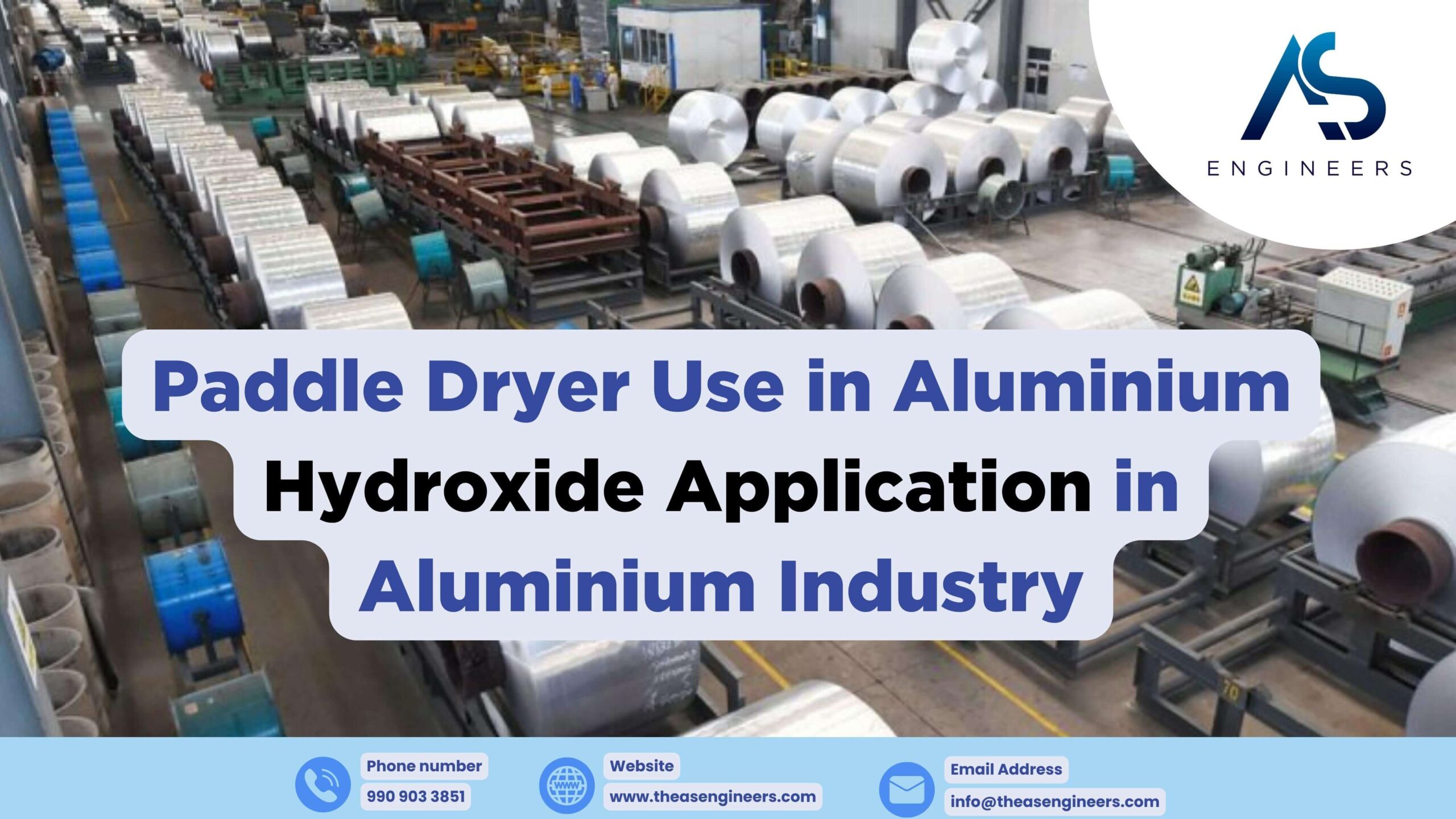 Paddle Dryer for Aluminium Hydroxide Drying | AS Engineers