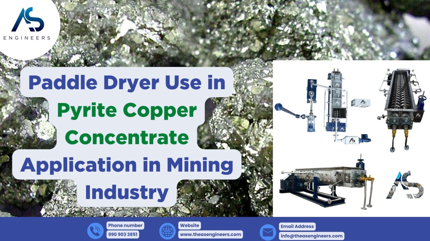 Dryer Use in Pyrite Copper Concentrate Application in Mining