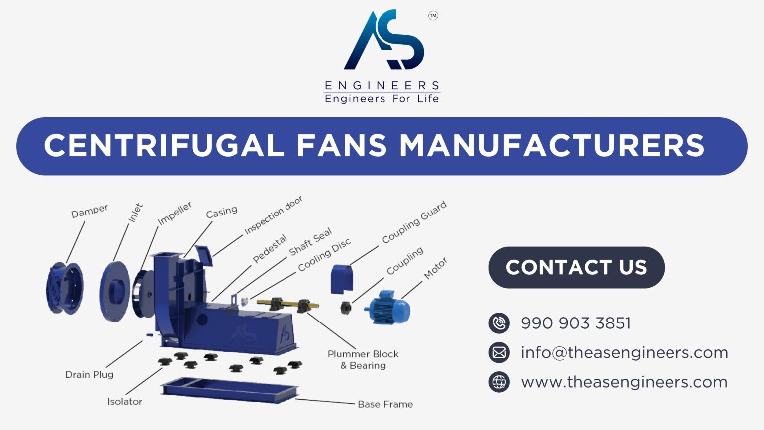 Fans for Power Plants – ID, FD, PA & SA Fans | AS Engineers
